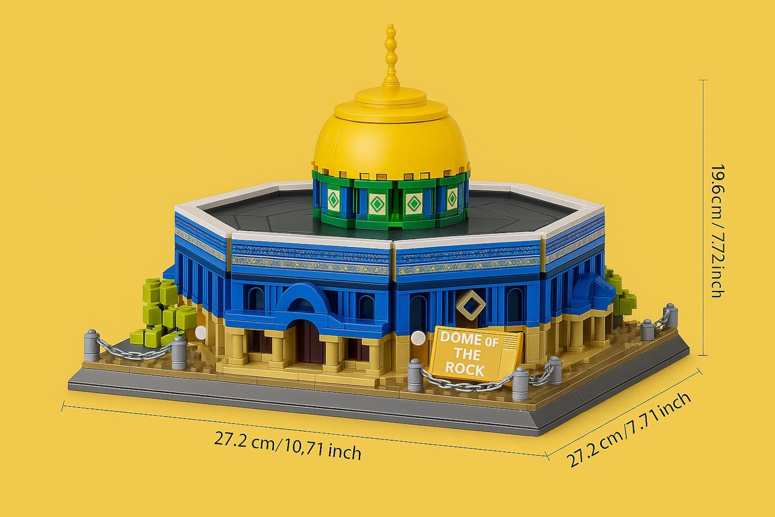 LEGO Mosque Dome of the Rock – Jerusalem Landmark Architecture Model ...