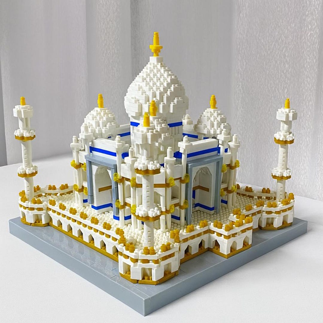 Taj Mahal Building Blocks – 3250 Pieces | Islamic Architecture Model ...