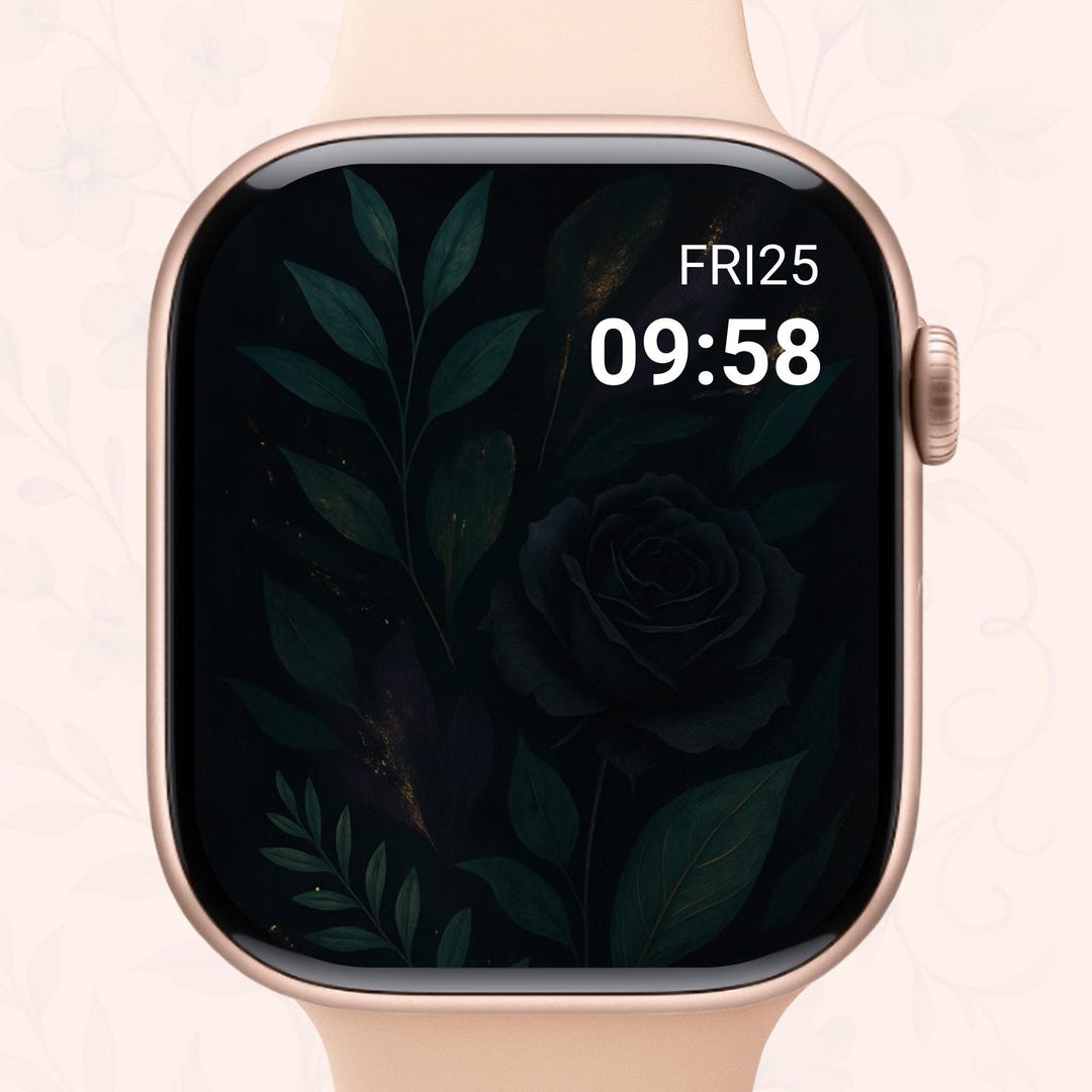 Floral Watch Face Bundle – Apple Watch Wallpaper Set With Botanical ...
