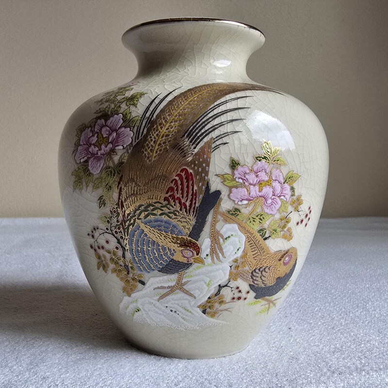 Pheasant Vase - Etsy