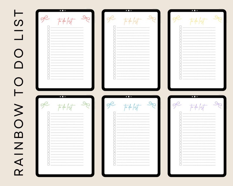To-do List Printable Planner Insert, Goodnotes and Notability, PDF ...