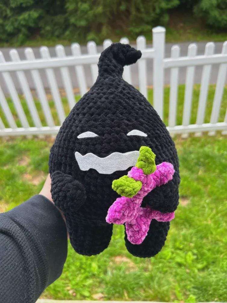Krobus Crochet Plush – Handmade Stardew Valley Amigurumi | Gift for ...