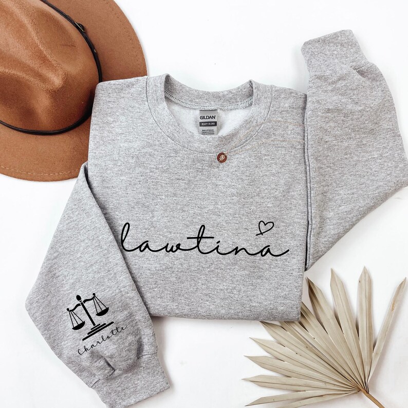 Personalized Lawtina Sweatshirt, Latina Sweater, Women in Law Crewneck ...