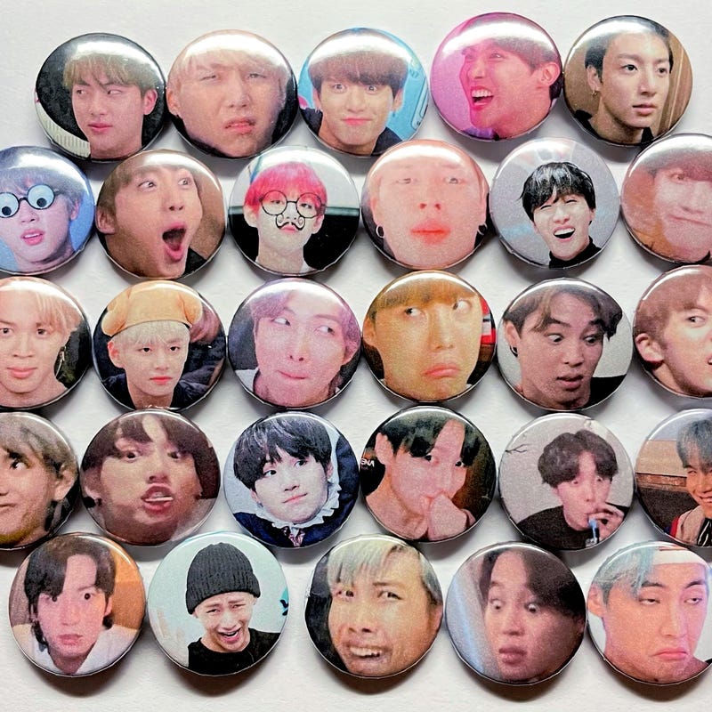 Bts Buttons - Etsy