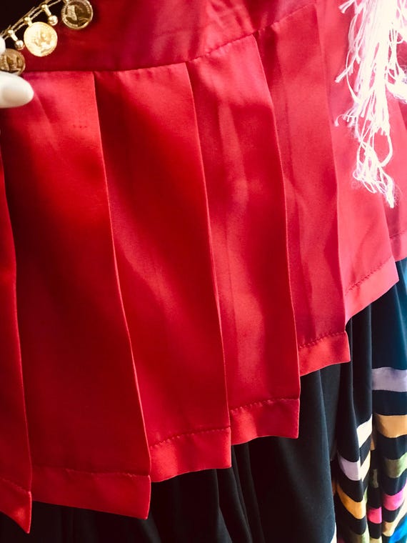 Satin Silk Traditional Folk Dance Costume in Full - Gem