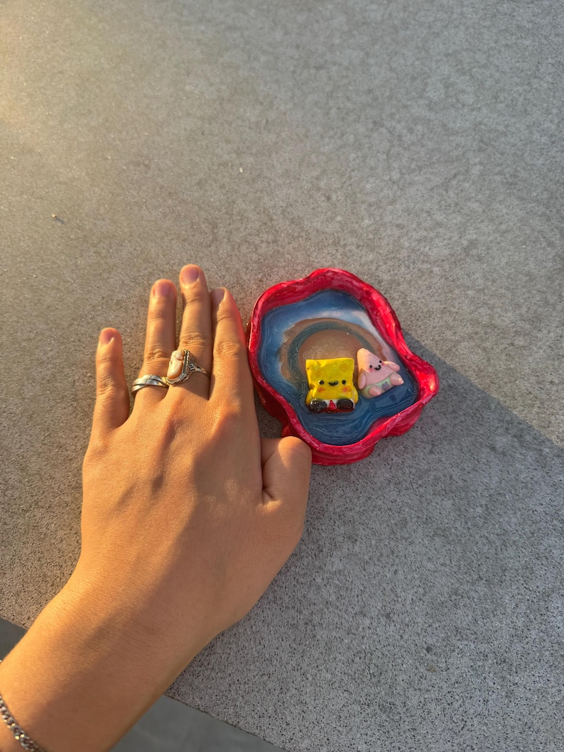 Spongebob and Patrick Jewelry Tray - Etsy