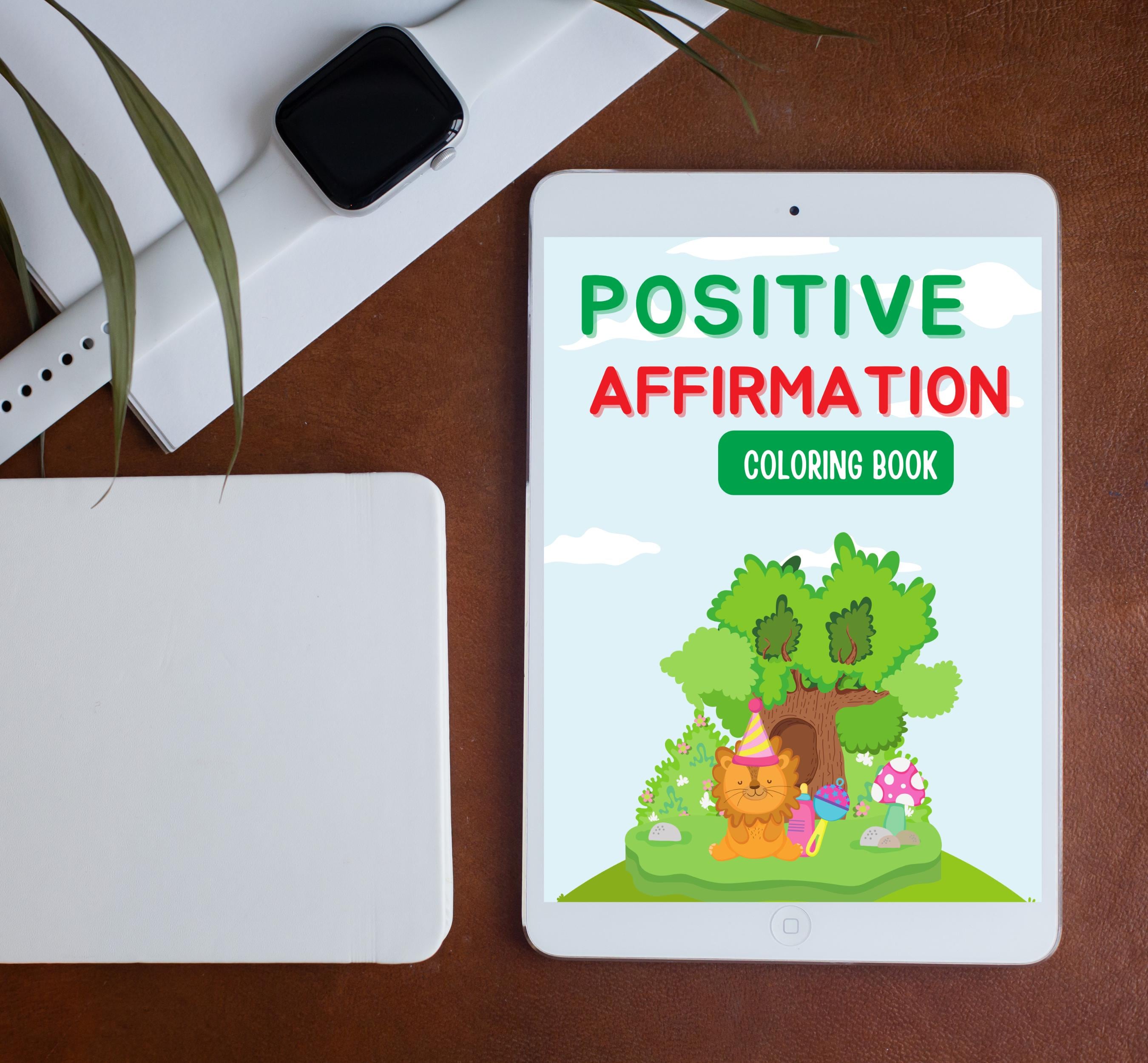 Positive Affirmation Coloring Pages for Kids | Printable Self-esteem ...