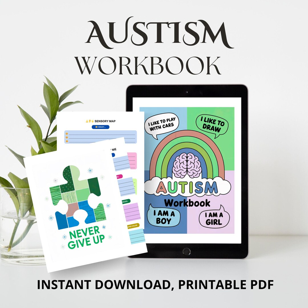 Autism Workbook for Kids | Visual Coping Strategies Social Skills ...
