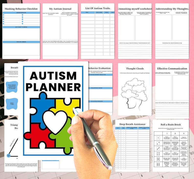 Autism Planner for Kids & Adults | Visual Schedule | Special Needs ...
