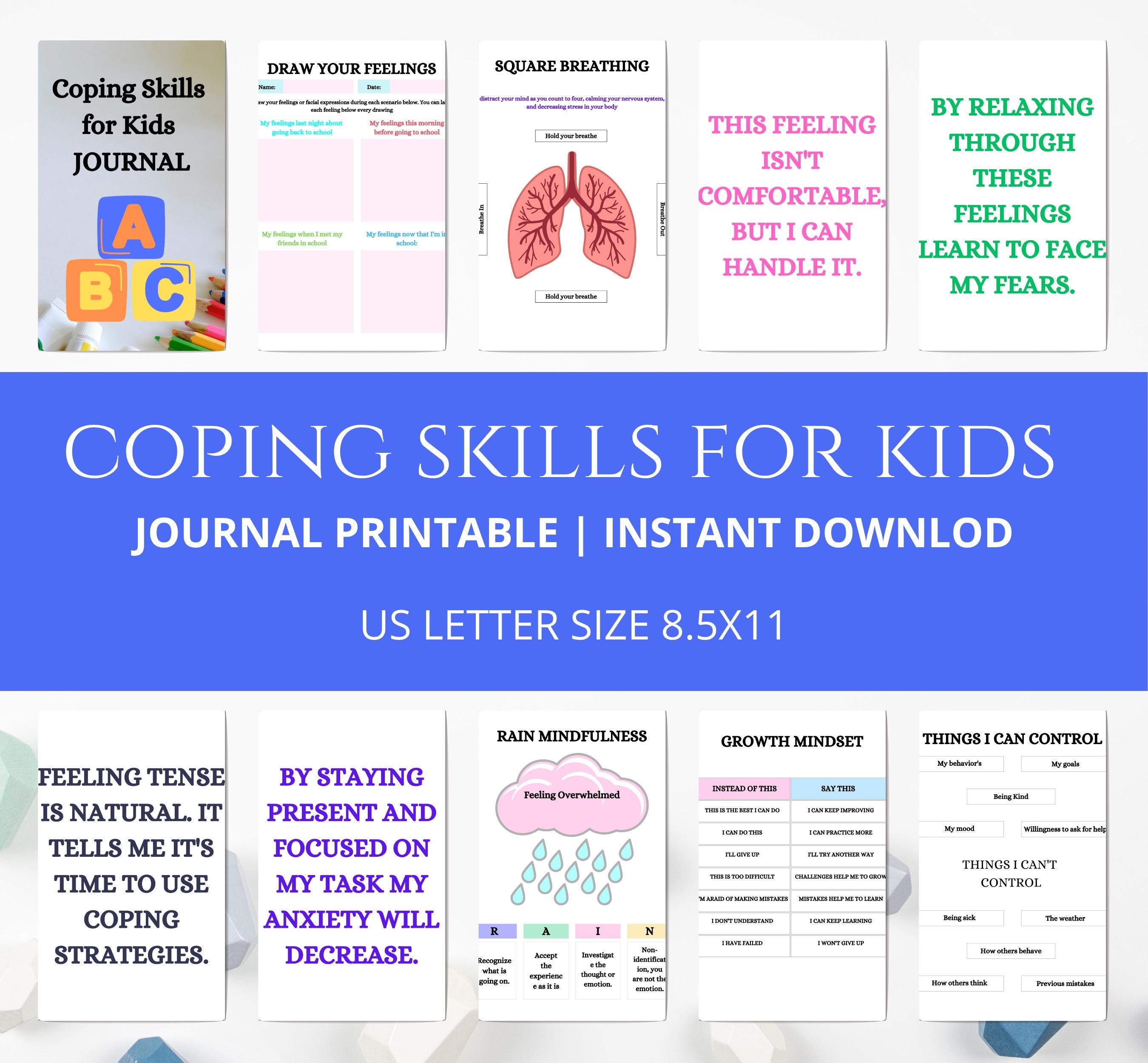 Coping Skills for Kids Printable | Calm Down Corner Poster | Emotional ...