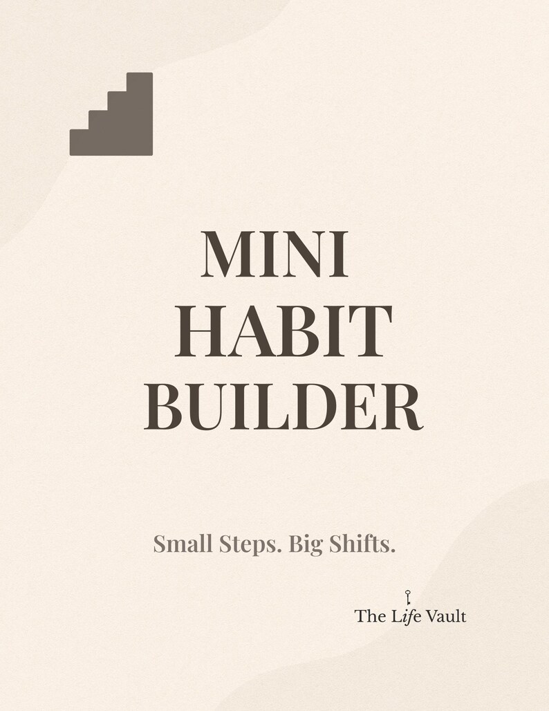 Mini Habit Tracker | 21-day & 30-day Printable Habit Journal | Daily ...