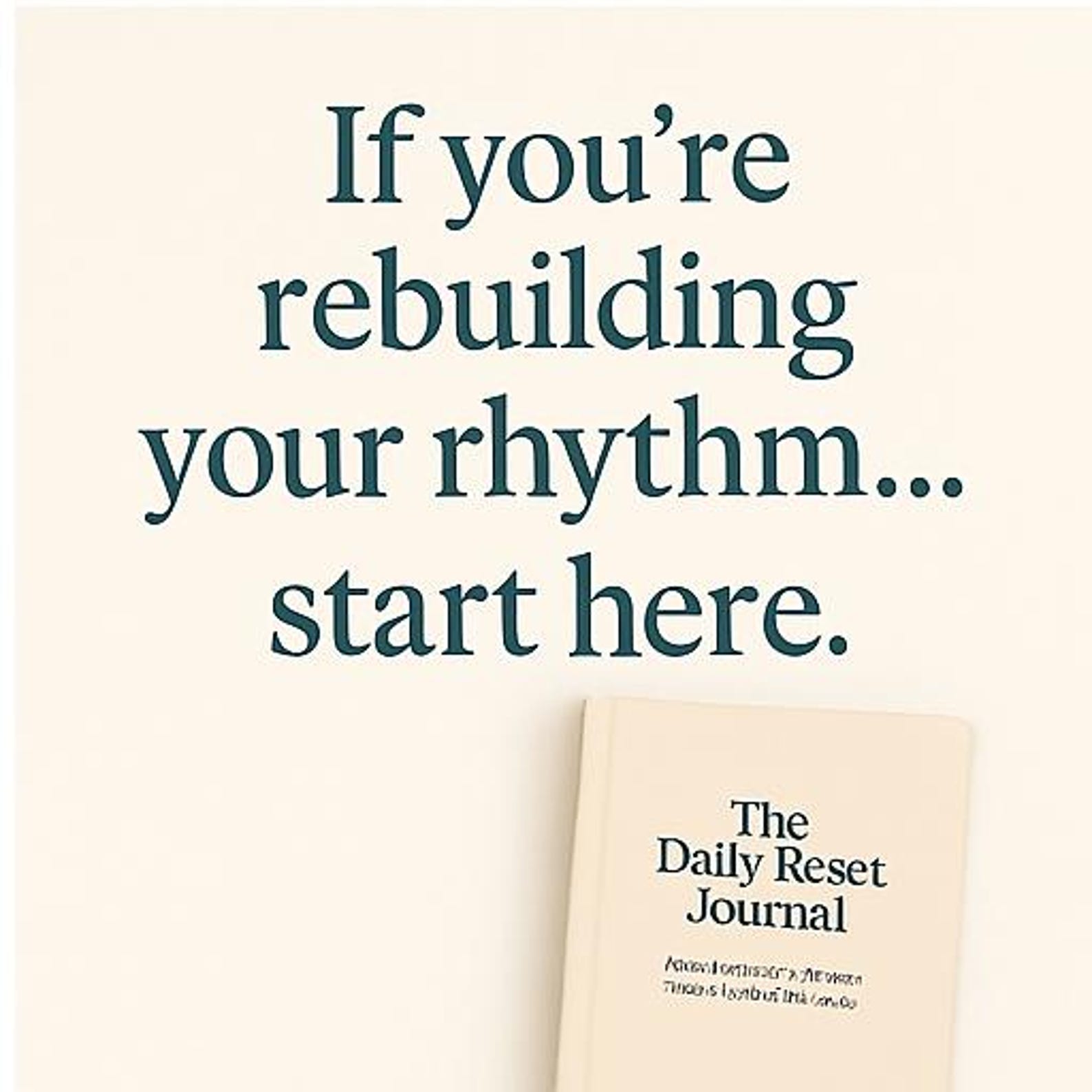 Daily Reset Journal Printable PDF | Calm Start Planner | Mindset ...