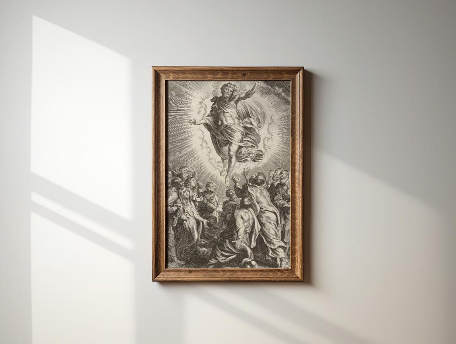 The Ascension | Sacred Art Print | Multiple Sizes | Antique Baroque ...