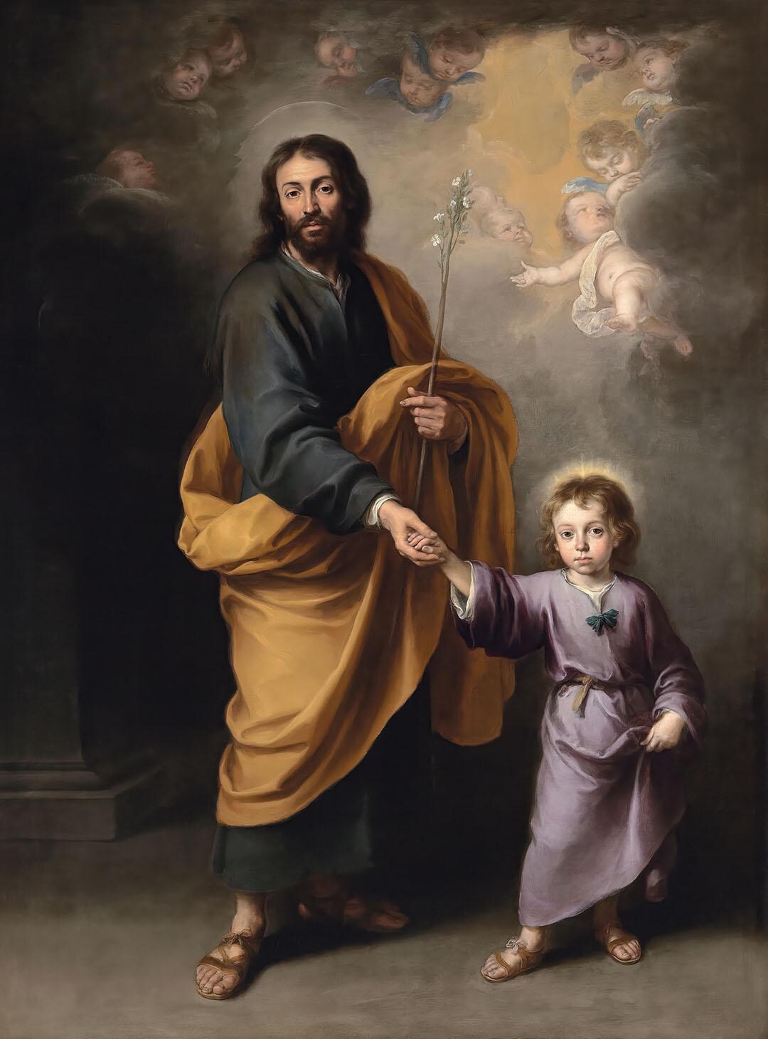 Saint Joseph and the Christ Child II | Sacred Art Print | Multiple ...