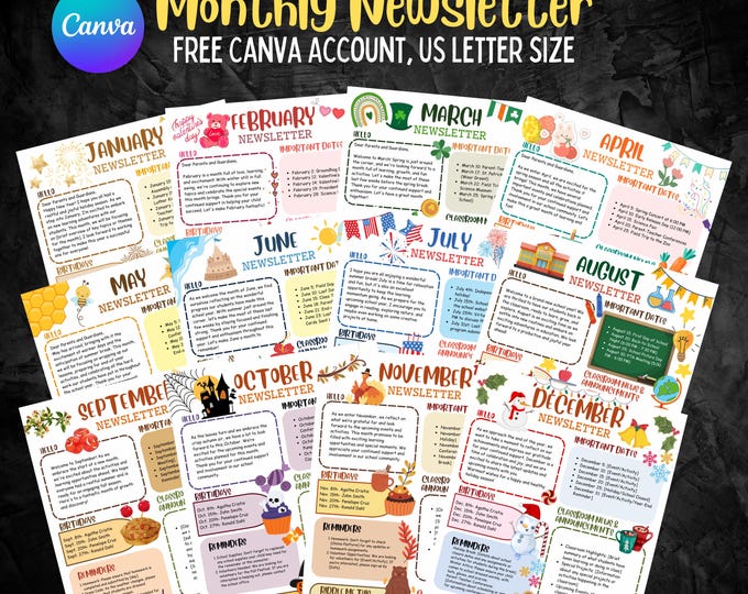 September Newsletter Template | September Daycare Newsletter Canva ...