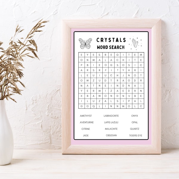 Crystal Word Search - Etsy Canada