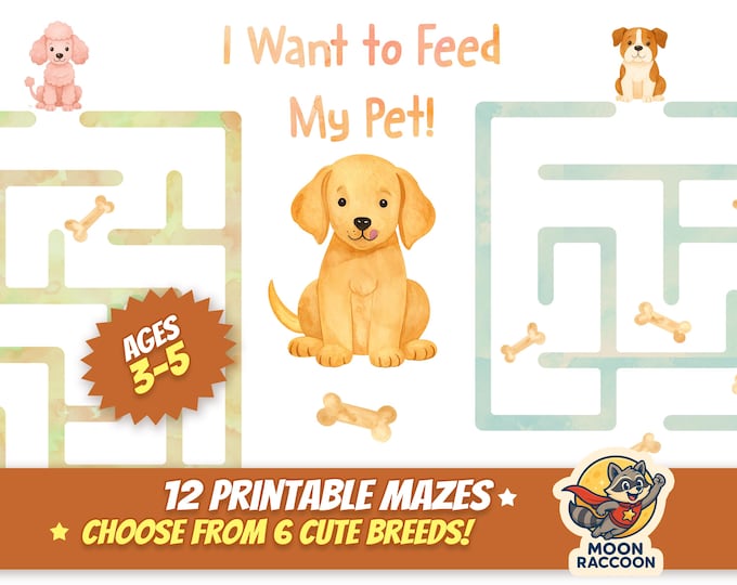 Dog Maze Printable - Etsy Canada