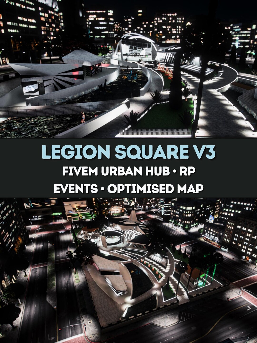 Fivem MLO | Legion V3 Urban Hub Map | Optimized RP Location for Social ...