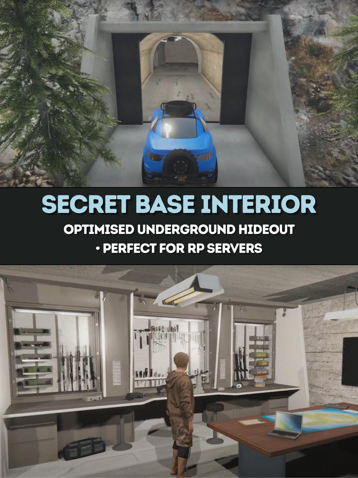 Fivem Bunker MLO With Secret Room | Optimized Underground Base for RP ...