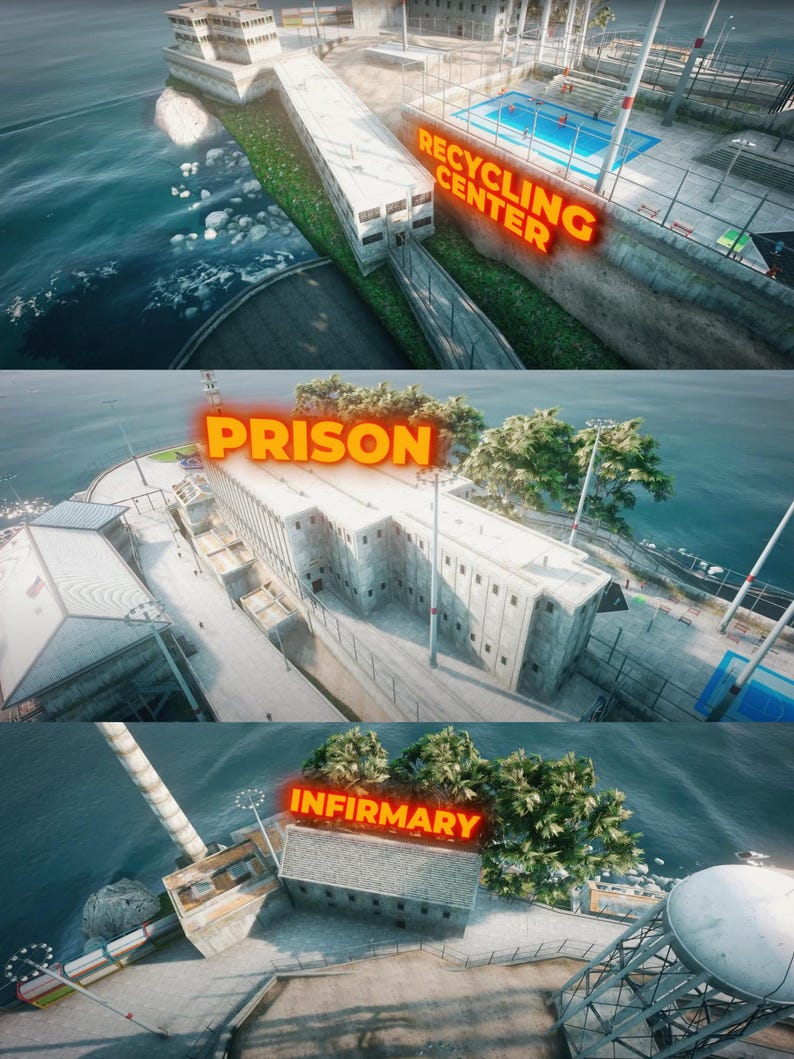 Fivem Alcatraz Prison Island MLO | Complete RP Jail With Cells, Showers, Yard, Infirmary ...