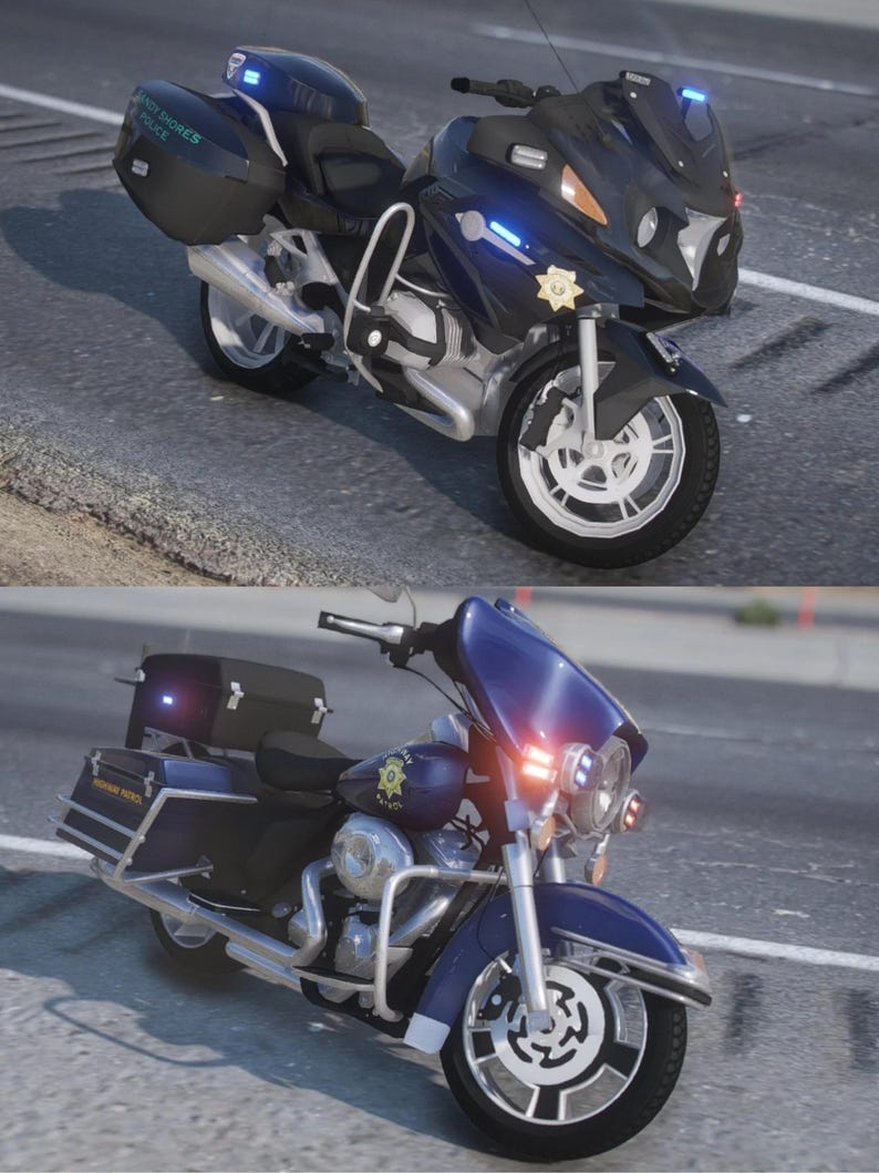 Fivem Police Bike Pack | 6 Debadged Bikes With Optimized Textures | 5 ...