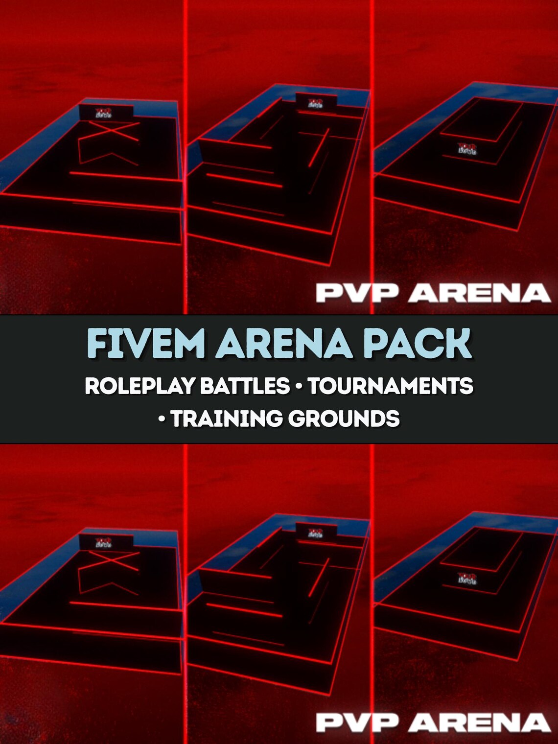 Fivem 3 Arena PVP Pack MLO | 3 Customizable Arenas With Logo & Color ...