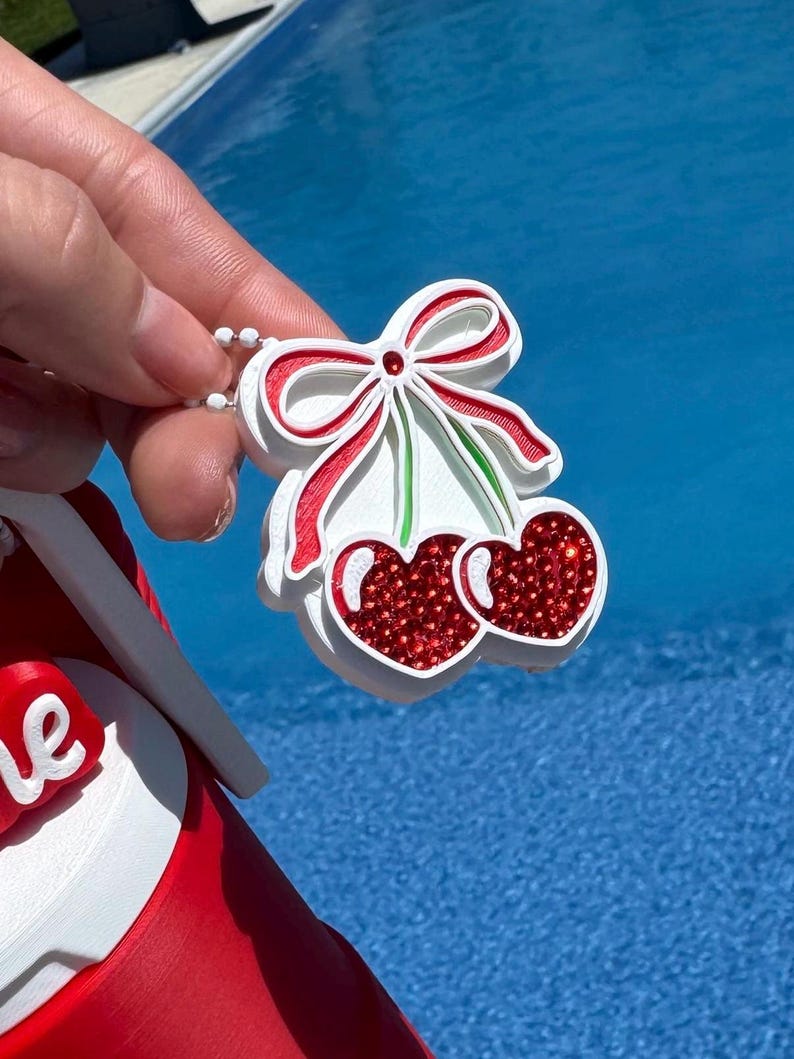 Cherry Bow Soda Can Opener | Press on Nail Saver Tool, Bling Keychain ...