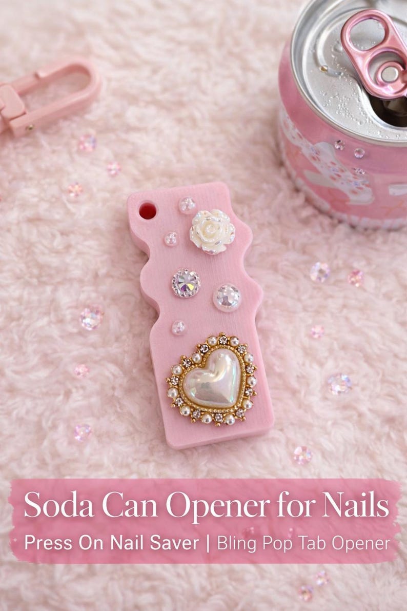 Bling Soda Can Opener for Nails | Press on Nail Saver Tool - Etsy