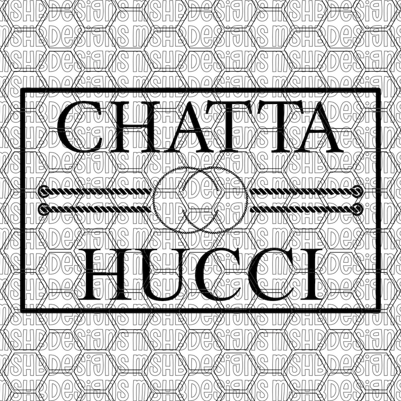 Chatta Hucci SVG | Western Rope Funny Patch Design | Digital Hat Patch ...