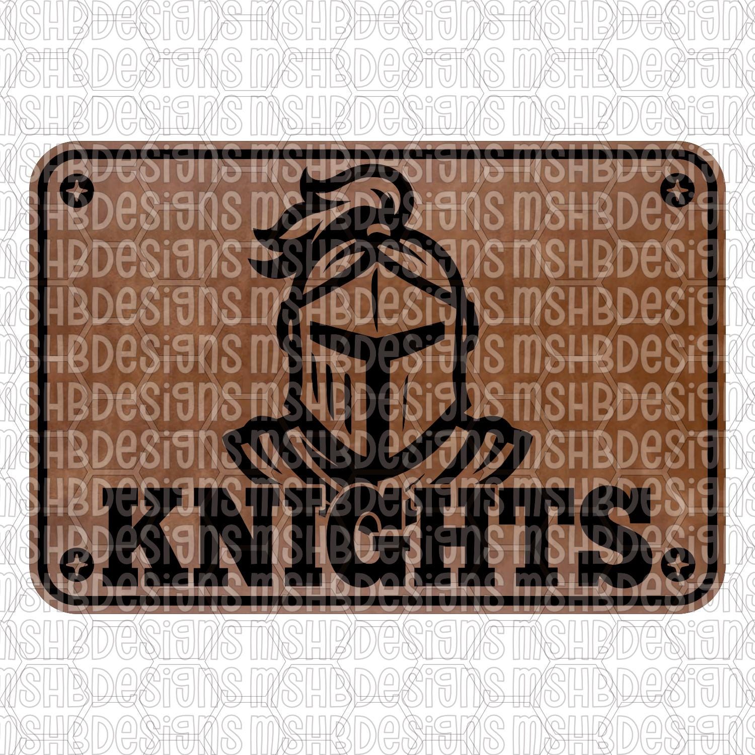 Knights SVG Png Dxf Pdf Eps | School Mascot Vector Design for Hat ...