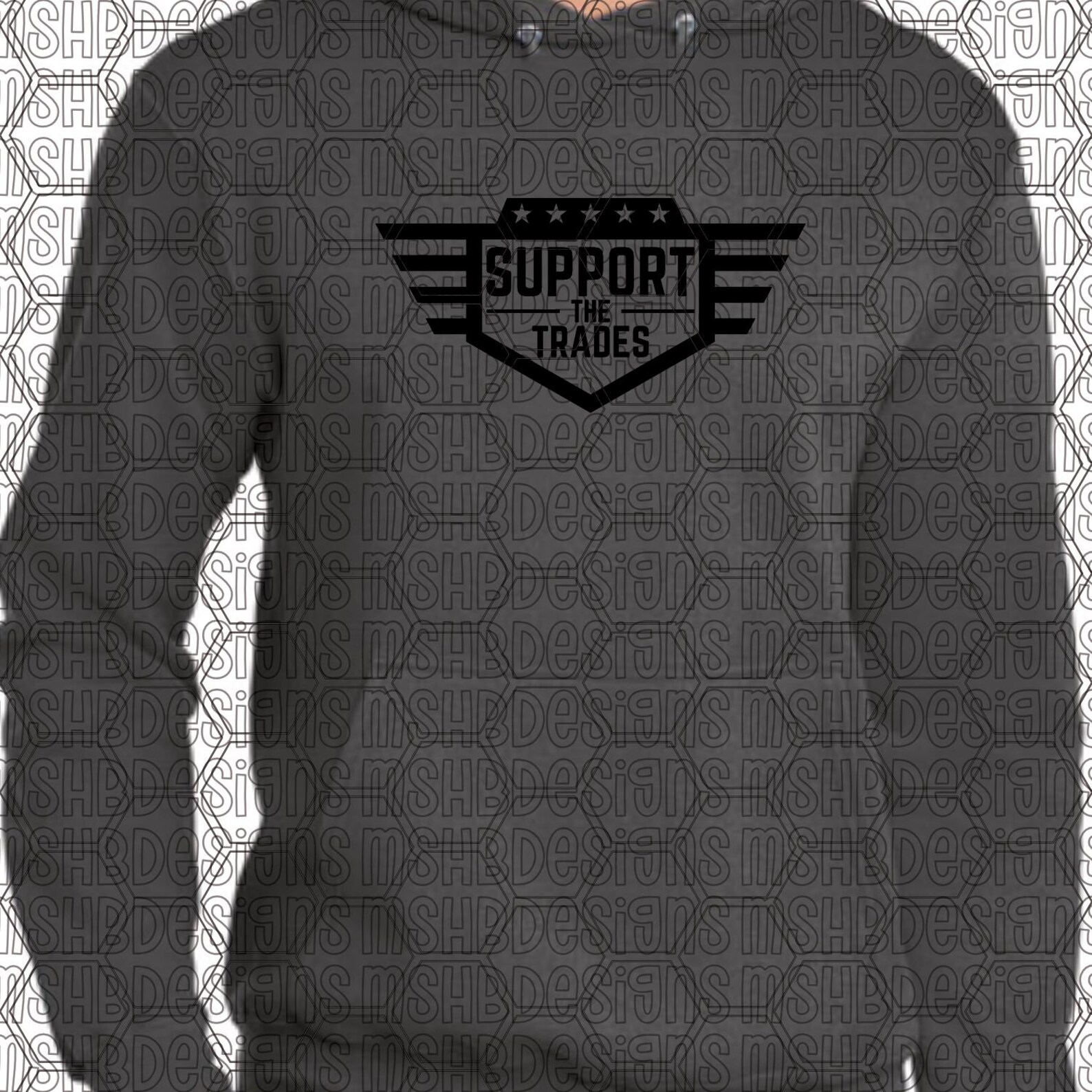 Support the Trades SVG PNG PDF Eps Dxf | Skilled Labor Hat Patch Design ...