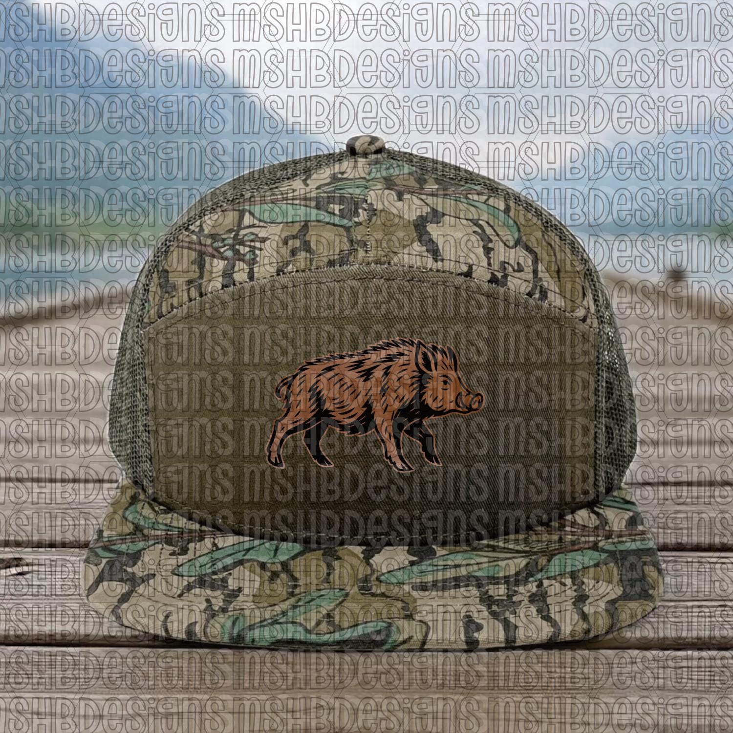 Wild Hog SVG PNG | Boar Laser Engraving File | Southern Razorback Patch ...