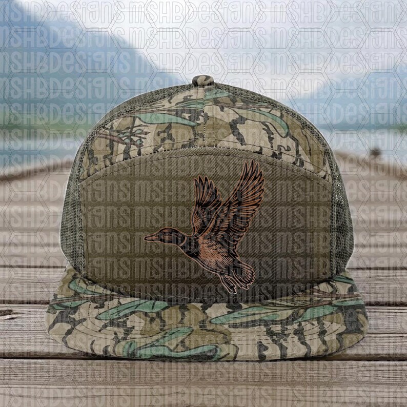 Flying Duck SVG | Mallard Duck Line Art | Laser Engraving & DTF Hunting ...