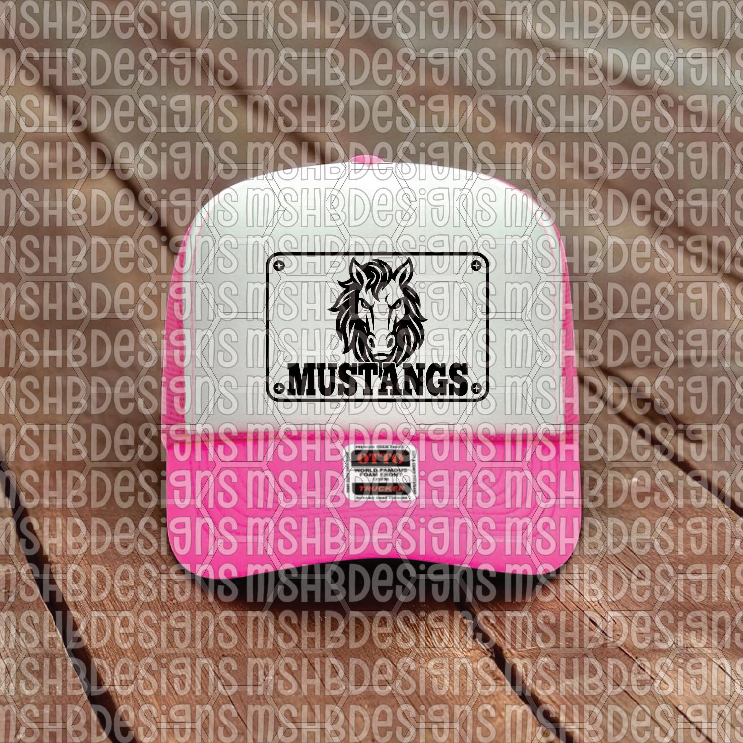 Mustangs SVG Png Pdf Dxf Eps | School Mascot Patch Design | Digital Download for Dtf Sublimation ...