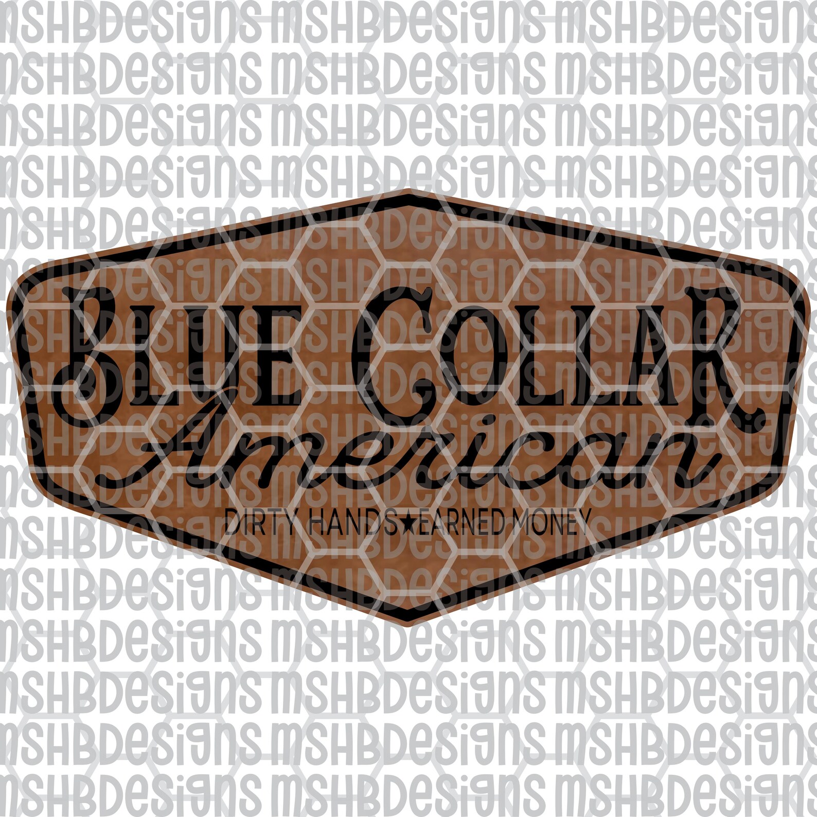 Blue Collar Hat Patch SVG – Dirty Hands Earned Money – Laser Ready ...