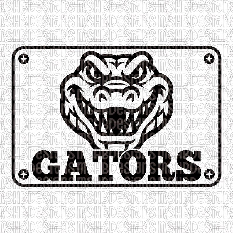 Gators SVG Png Dxf Pdf Eps | Mascot Patch Digital File | Laser ...