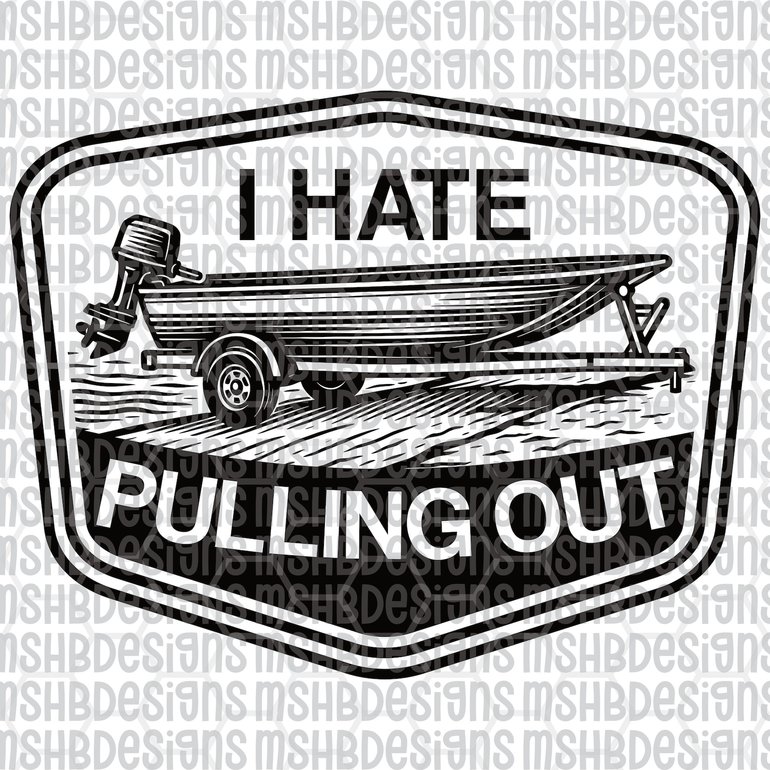 I Hate Pulling Out SVG – Funny Fishing Boat PNG, Redneck Humor Hat ...