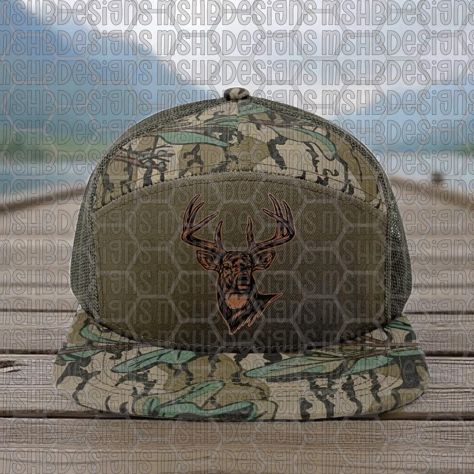 Whitetail Buck Head SVG PNG DXF Eps Pdf | Bold Deer Hunting Design With ...