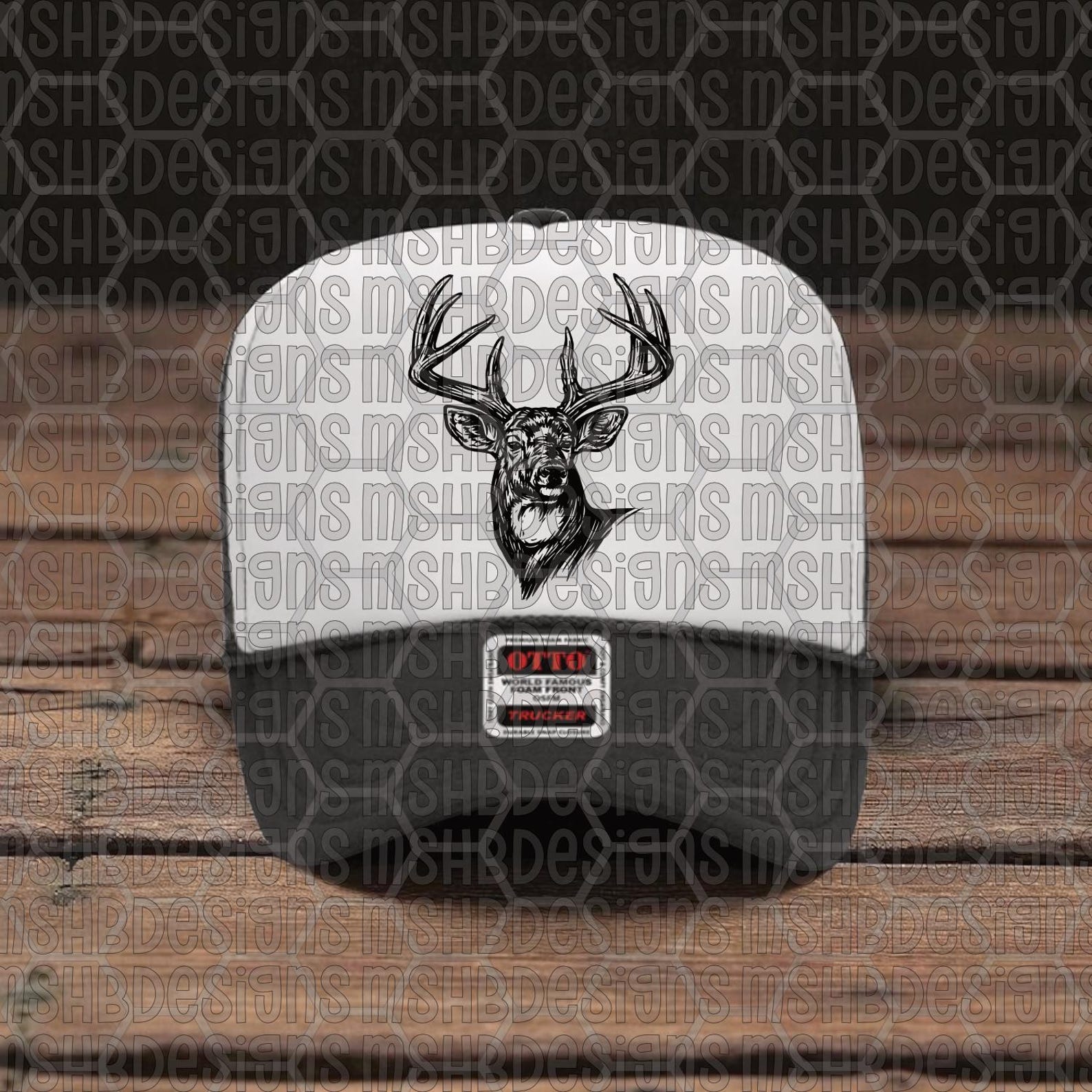 Whitetail Buck Head SVG PNG DXF Eps Pdf | Bold Deer Hunting Design With ...