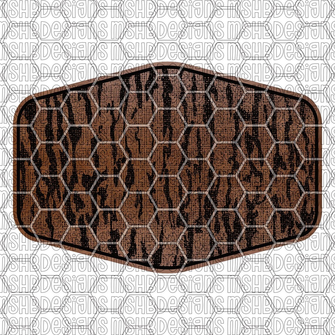 Linen Camo Patch SVG | Tree Bark Texture Laser File | Hunting Hat Patch ...