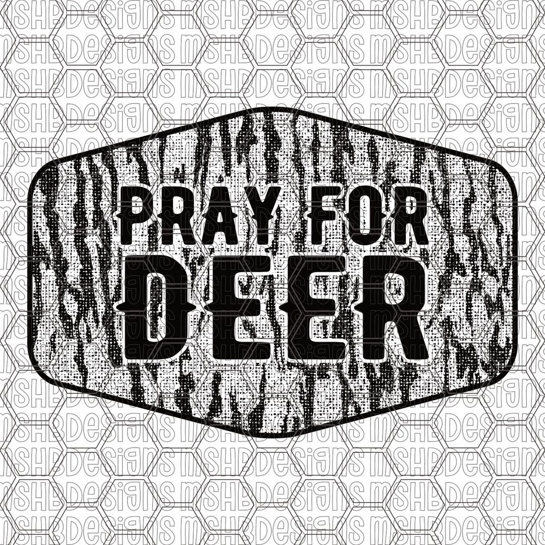 Pray for Deer SVG | Christian Hunting Hat Patch Design | Laser ...