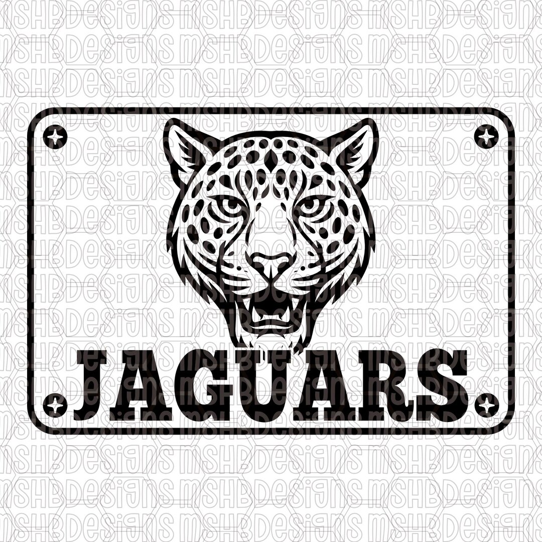 Jaguars SVG Png Pdf Dxf Eps | School Mascot Patch Design | Digital ...