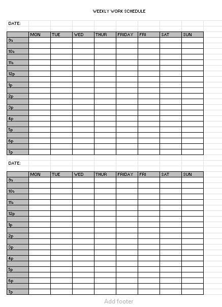 Basic Timesheet - Etsy