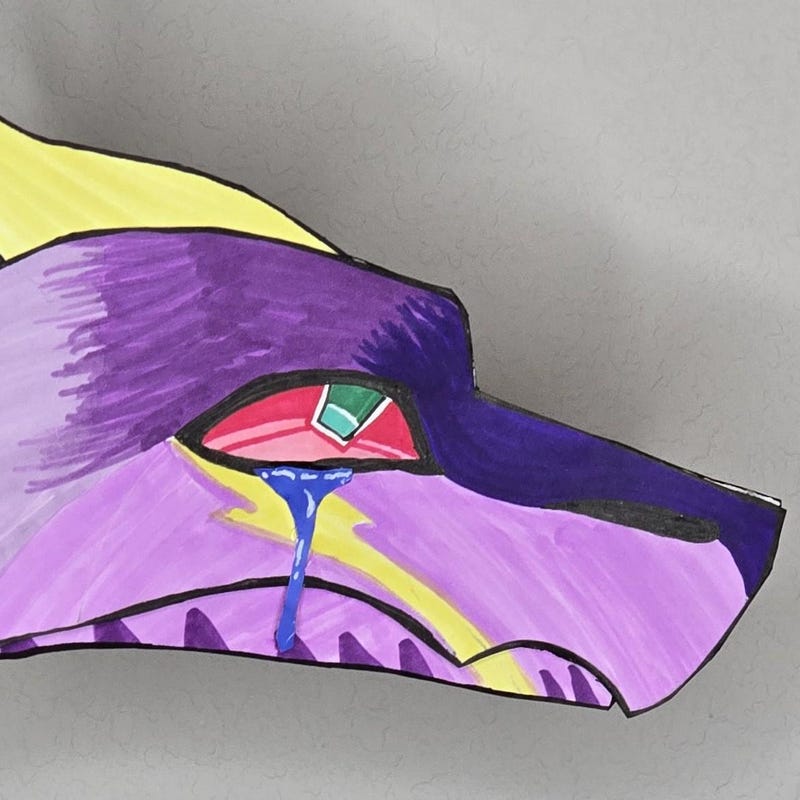 Dragon Puppet Paper - Etsy