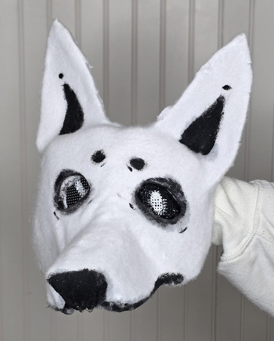 Handmade Worried Wolf Mask - Etsy