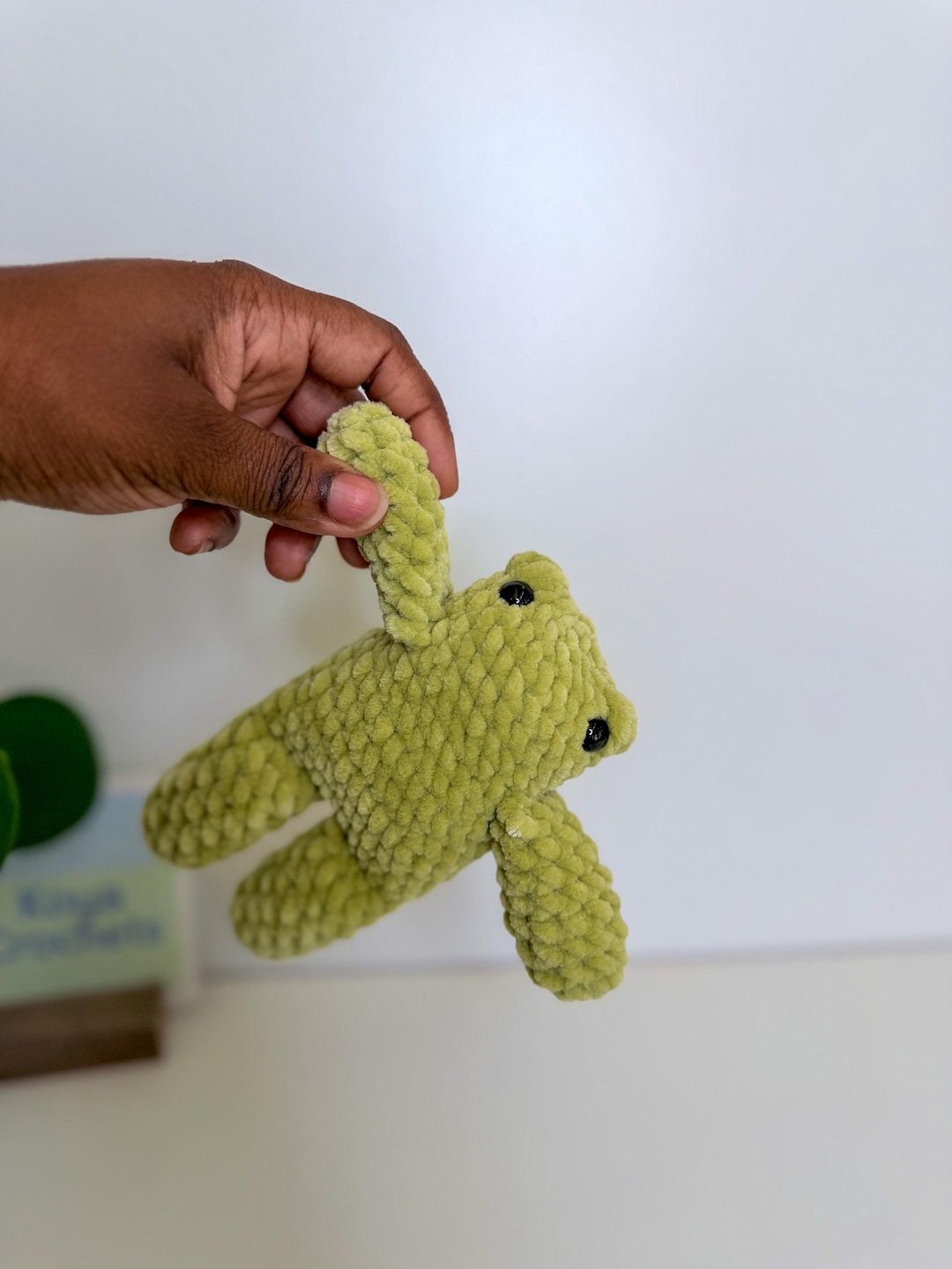 Crochet Fidget Frog Plushie, Squishy Sensory Frog Amigurumi , Weighted ...