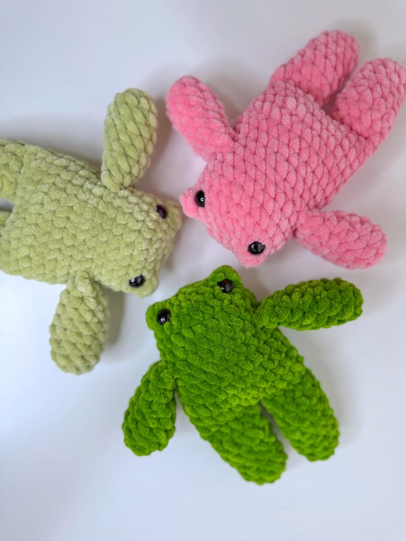 Crochet Fidget Frog Plushie, Squishy Sensory Frog Amigurumi , Weighted ...