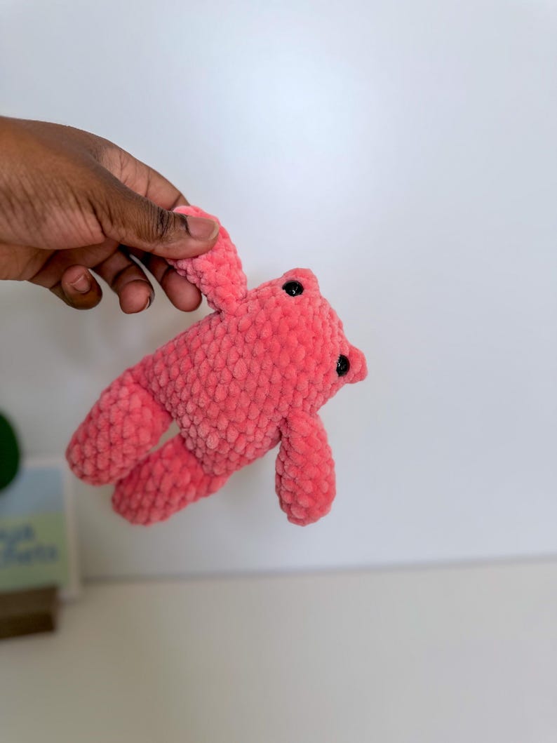 Crochet Fidget Frog Plushie, Squishy Sensory Frog Amigurumi , Weighted ...