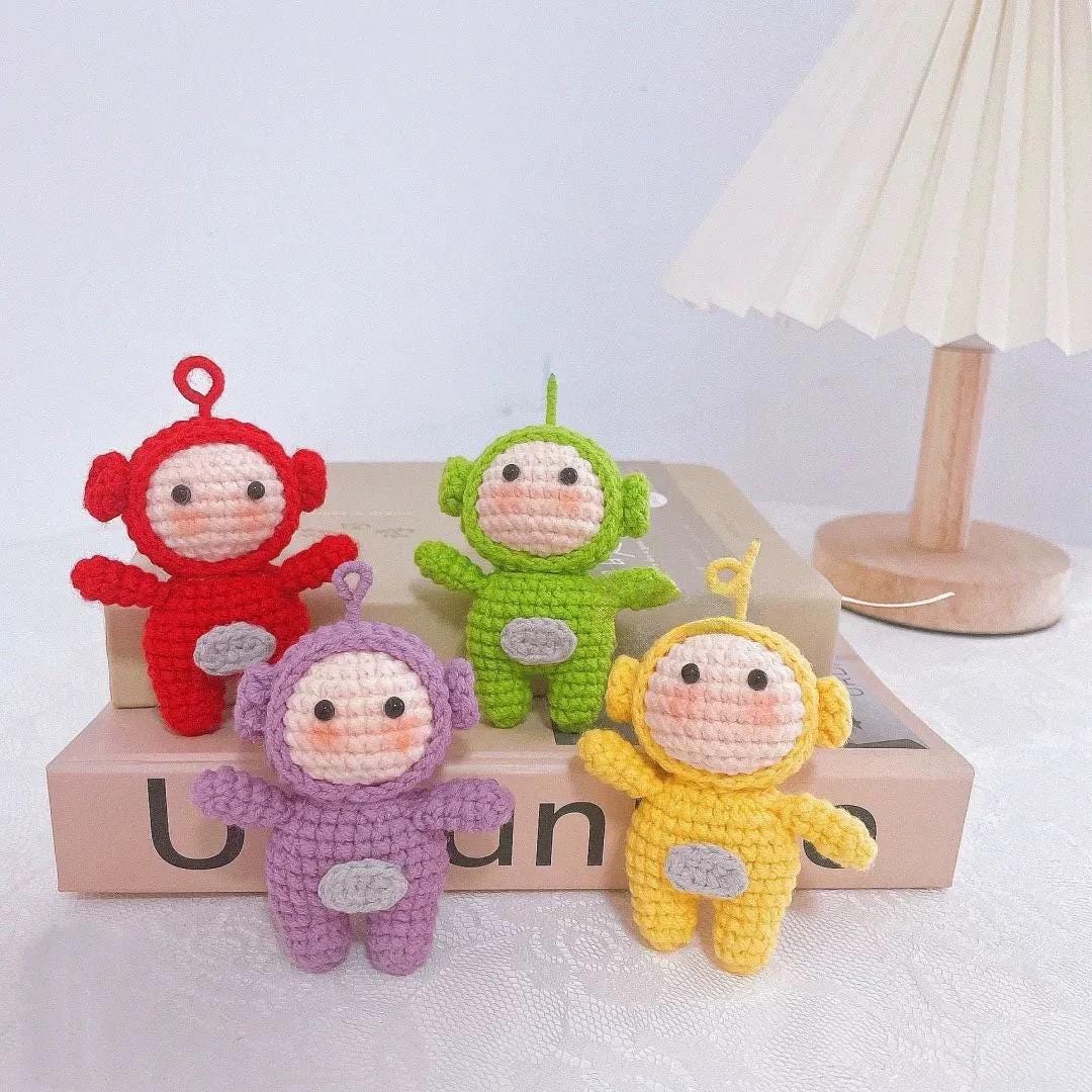 Crochet Teletubbies Amigurumi Key Chain - Etsy