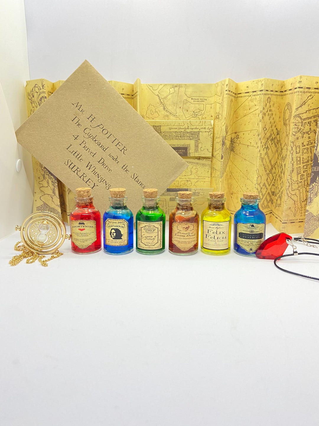 Handmade Magic Potion Set: Witch Apothecary Halloween Decor - Etsy